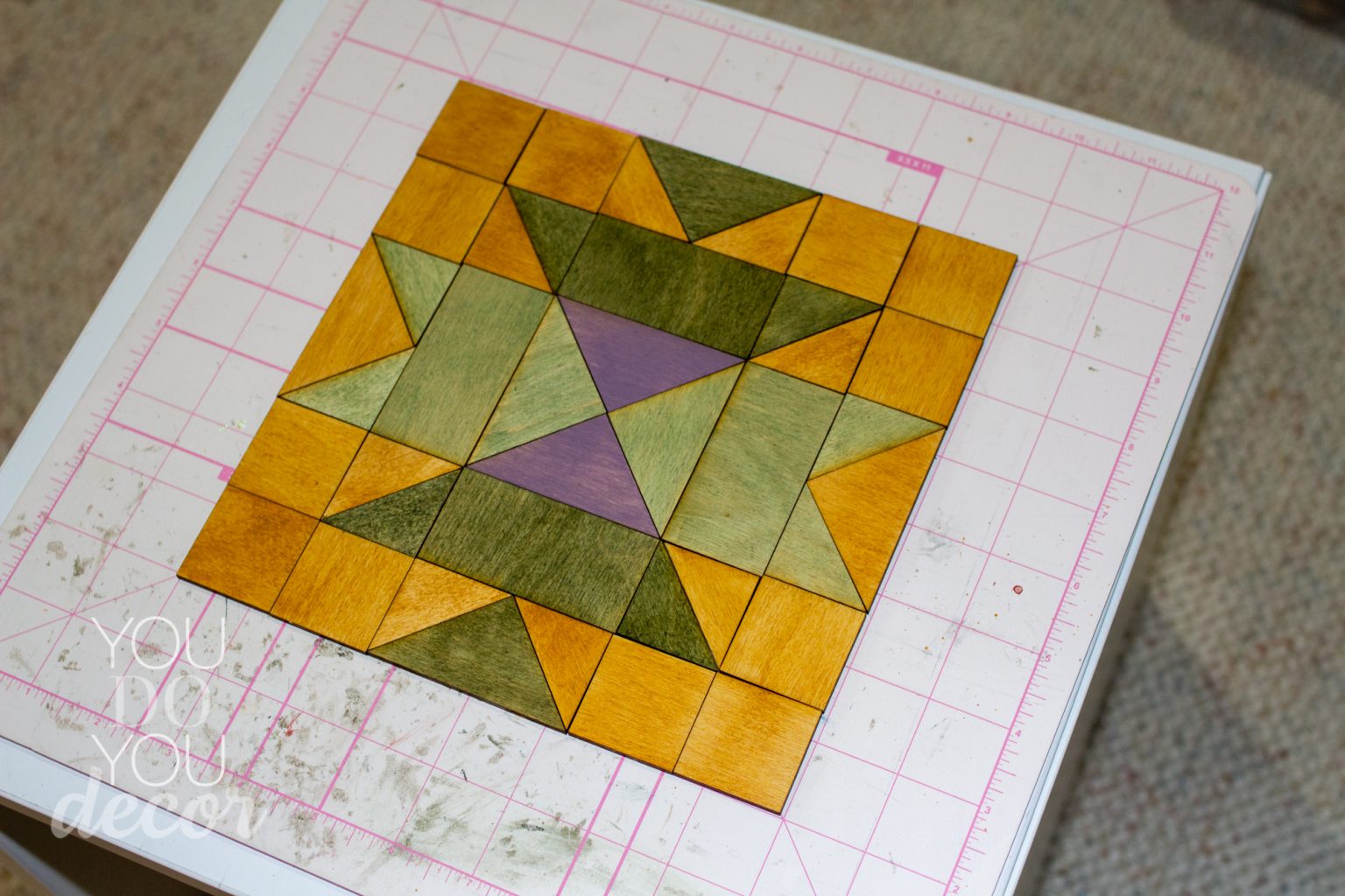 DIY Wood Quilt Decor Squash Blossom Pattern – You Do You Decor